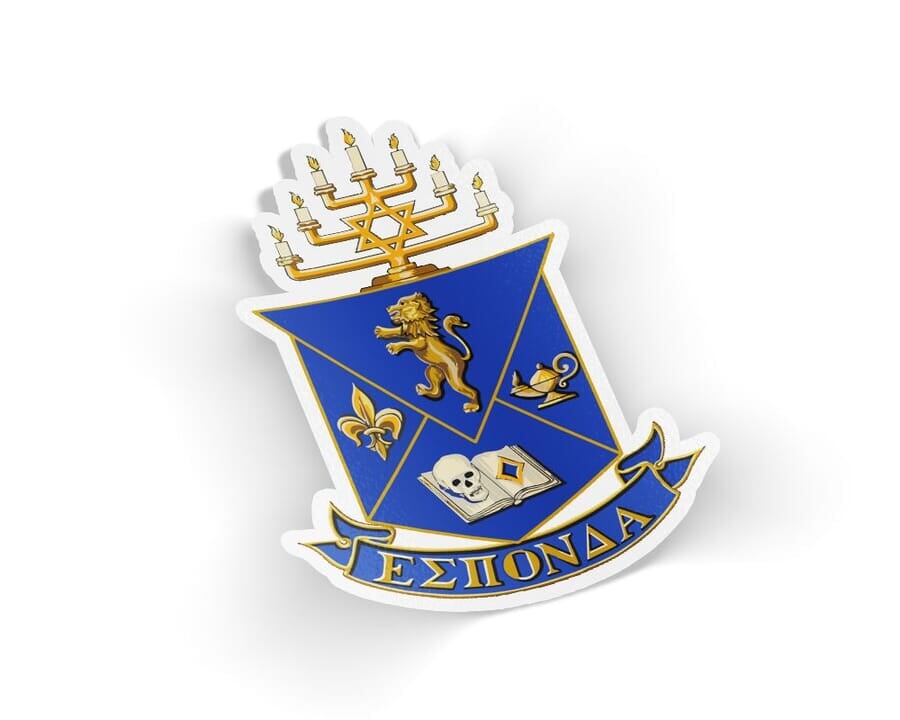 Alpha Epsilon Pi Die Cut Crest Sticker SALE $4.99. - Greek Gear®