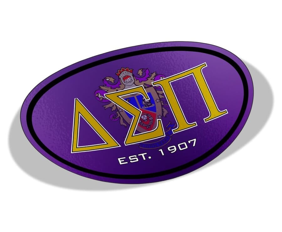 Delta Sigma Pi Color Oval Decal SALE $6.95. - Greek Gear®