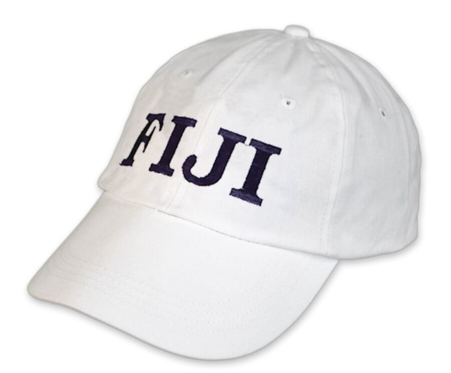 FIJI Fraternity Letter Hat SALE $21.95. - Greek Gear®