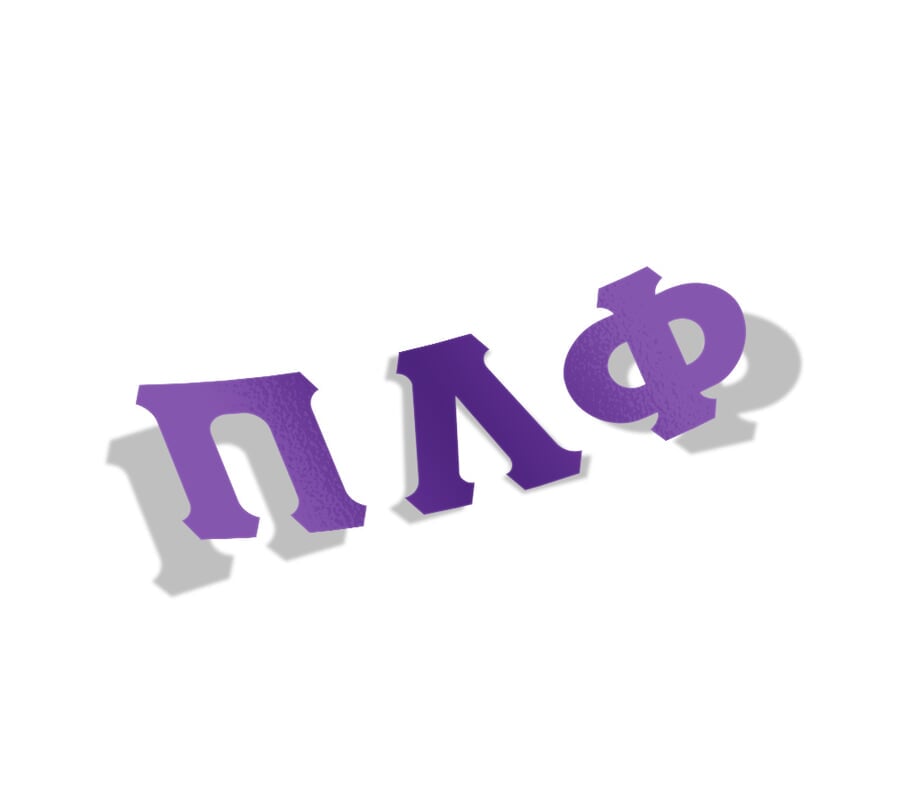 Pi Lambda Phi Big Greek Letter Window Sticker Decal SALE $8.95. - Greek Gear®