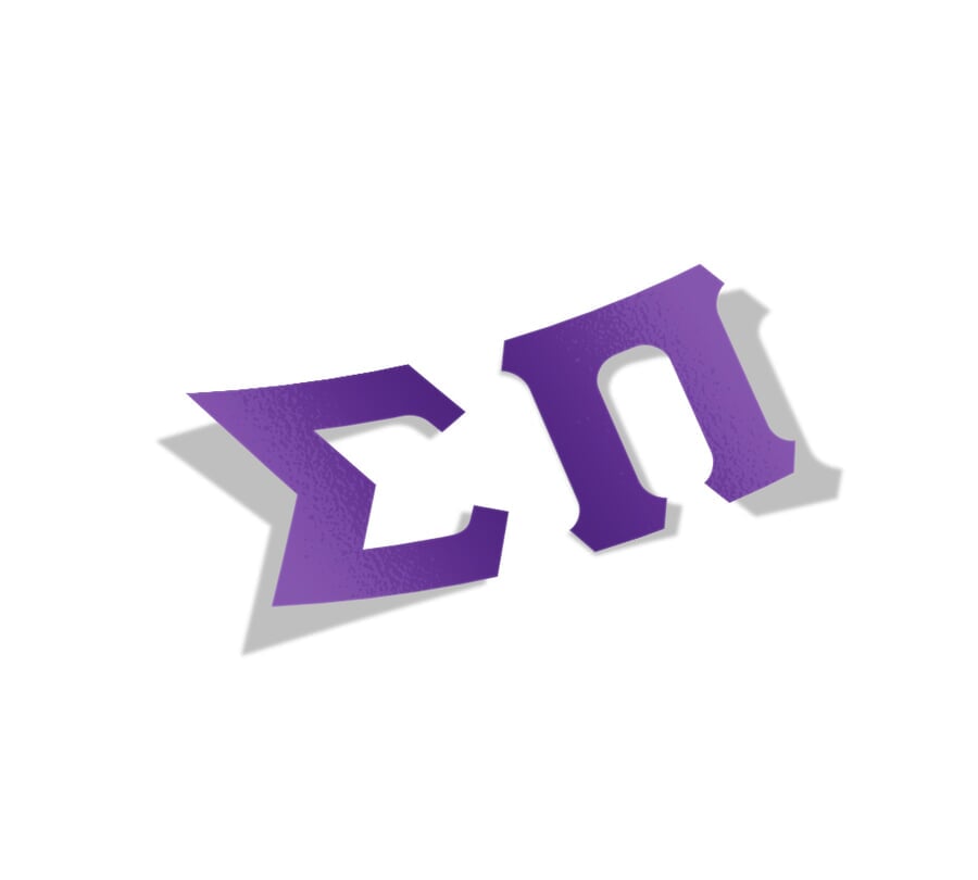 Sigma Pi Big Greek Letter Window Sticker Decal SALE $8.95. - Greek Gear®