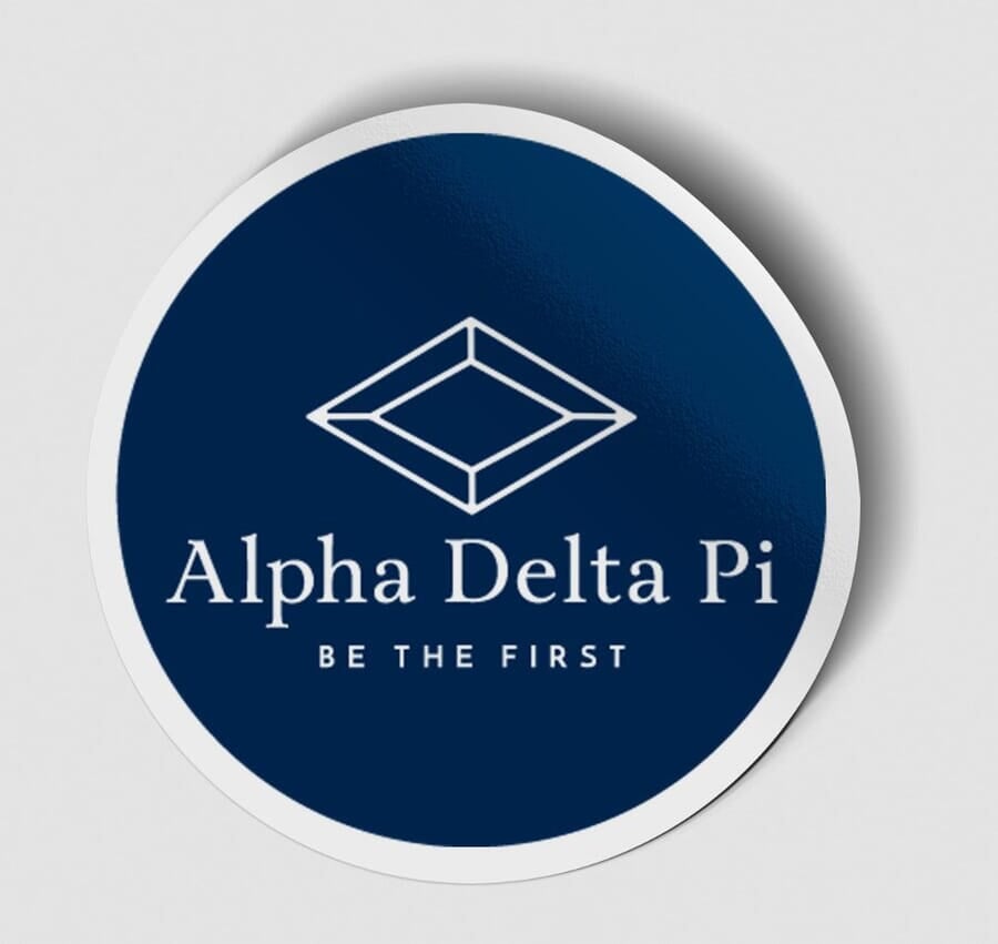 Alpha Delta Pi Logo Round Decal SALE $4.95. - Greek Gear®