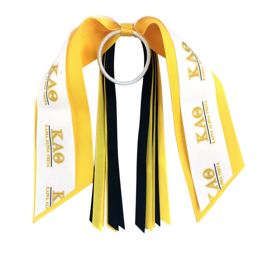 Kappa Alpha Theta Mini Streamer Bow SALE $9.99. - Greek Gear®