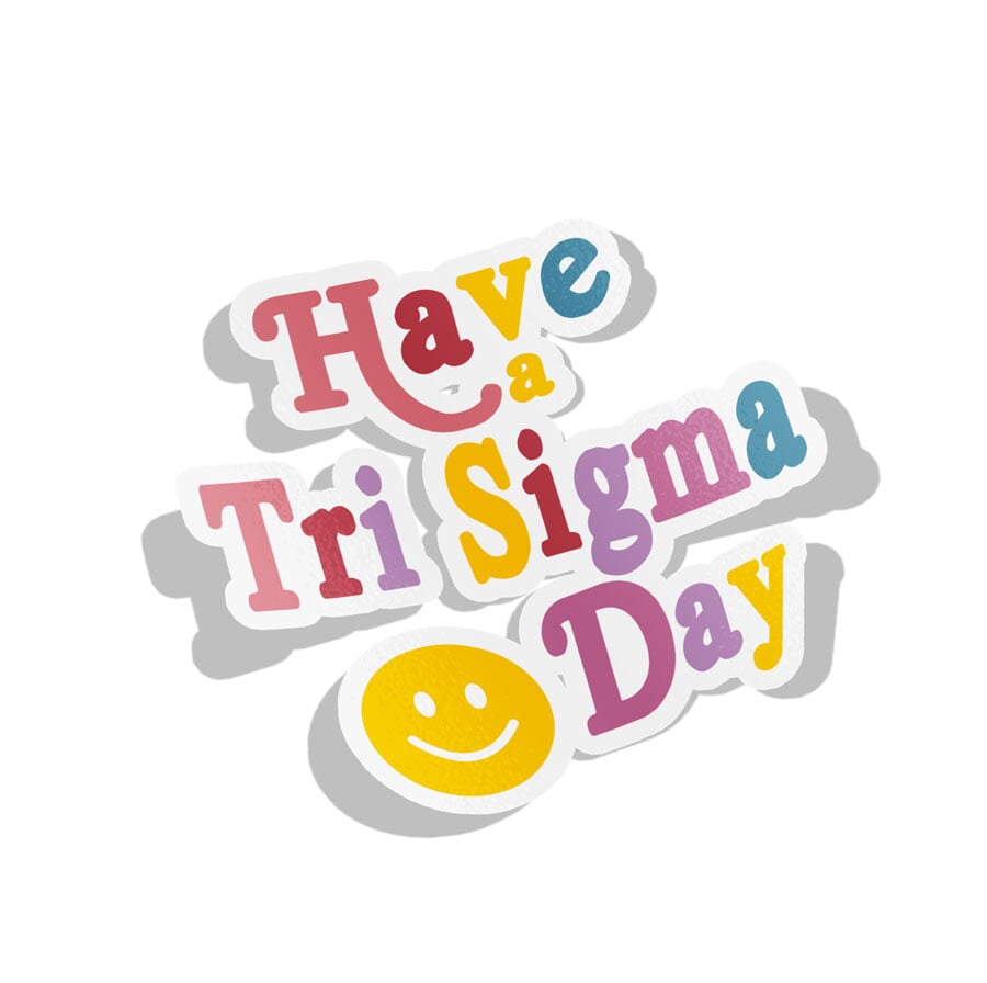 Sigma Sigma Sigma Day Decal Sticker SALE $4.95. - Greek Gear®