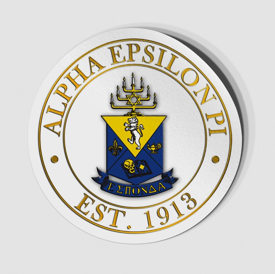 Alpha Epsilon Pi Circle Crest - Shield Decal SALE $6.95. - Greek Gear®
