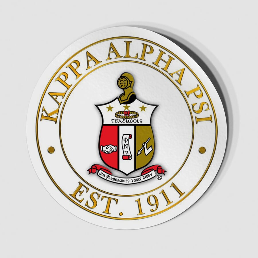 Kappa Alpha Psi Circle Crest - Shield Decal SALE $6.95. - Greek Gear®