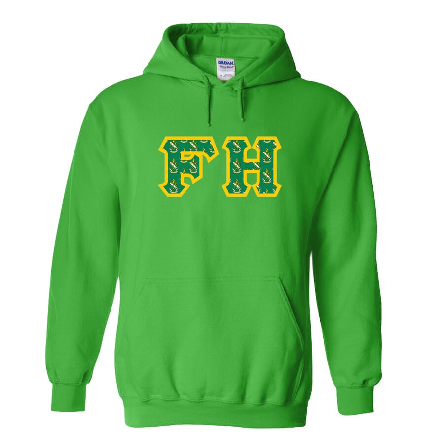FARMHOUSE Fraternity Crest - Shield Twill Letter Hooded Sweatshirt SALE ...