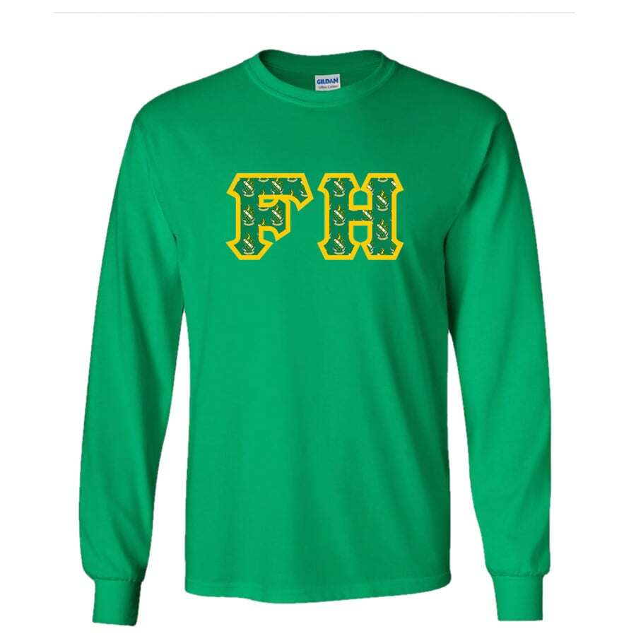 FARMHOUSE Fraternity Crest - Shield Twill Letter Longsleeve Tee SALE ...