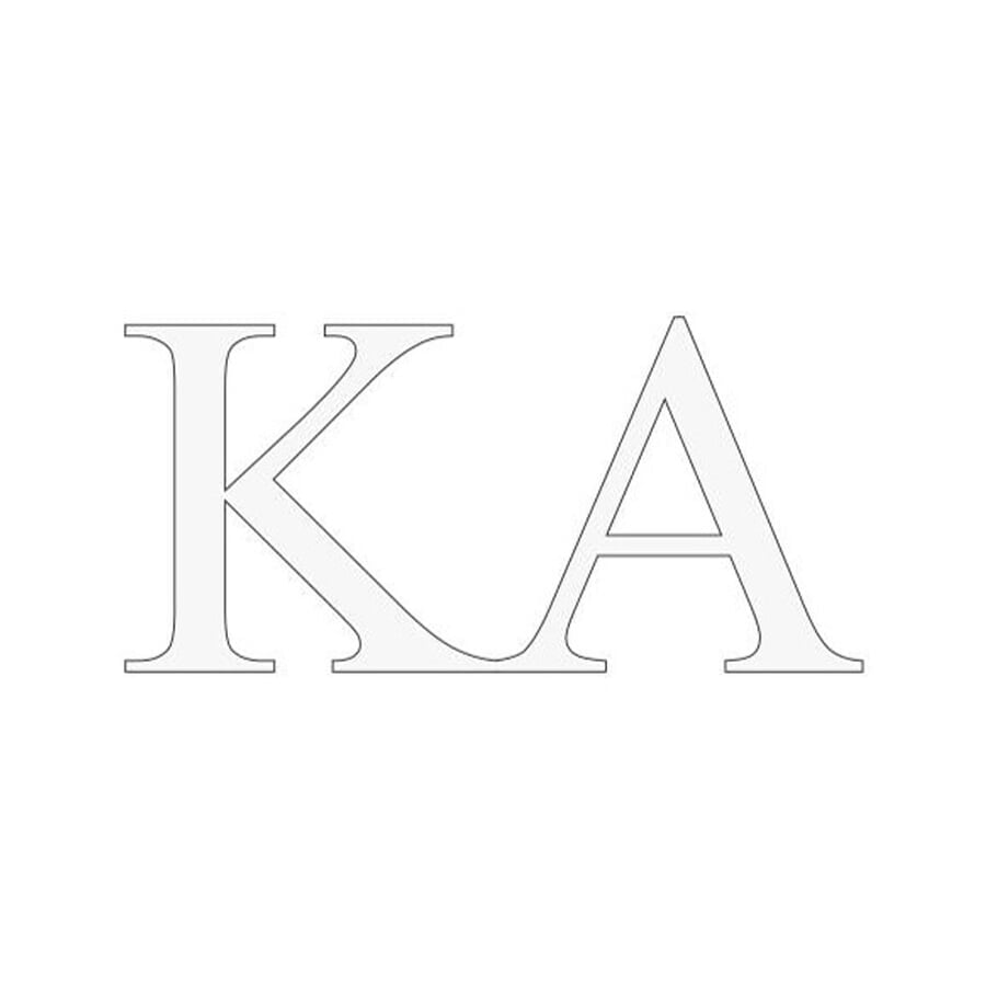 Kappa Alpha Greek Letter Window Sticker Decal SALE $4.95. - Greek Gear®