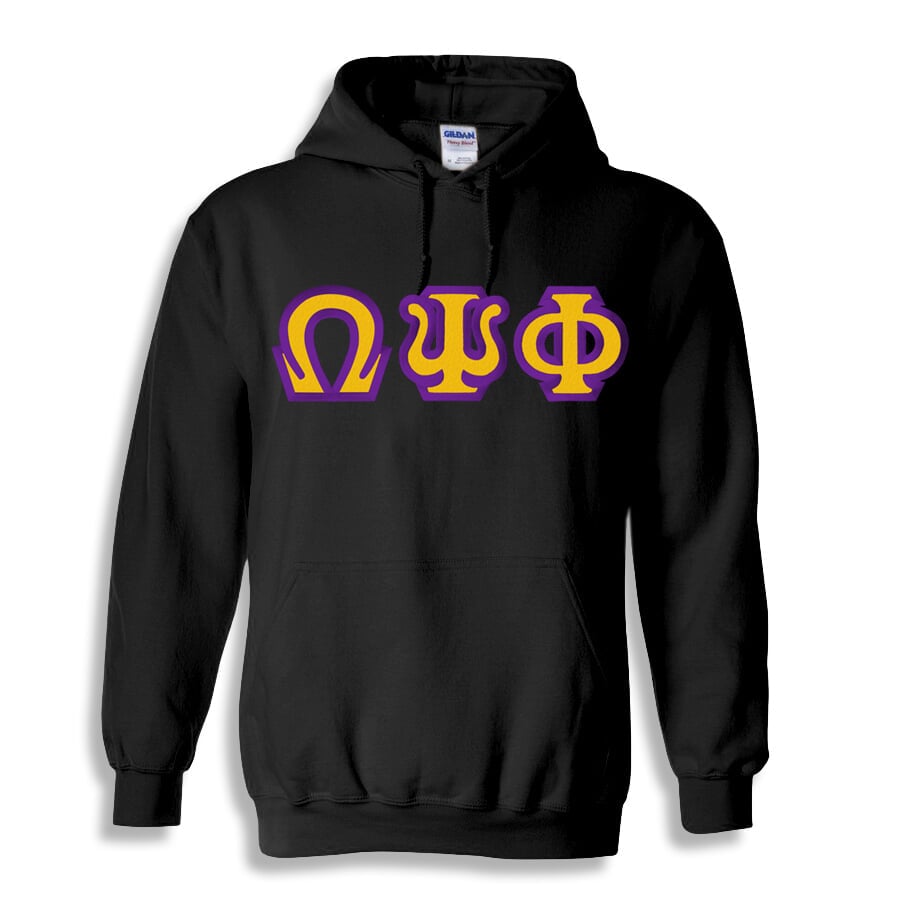 Omega Psi Phi Custom Twill Hooded Sweatshirt SALE $45.00. - Greek Gear®