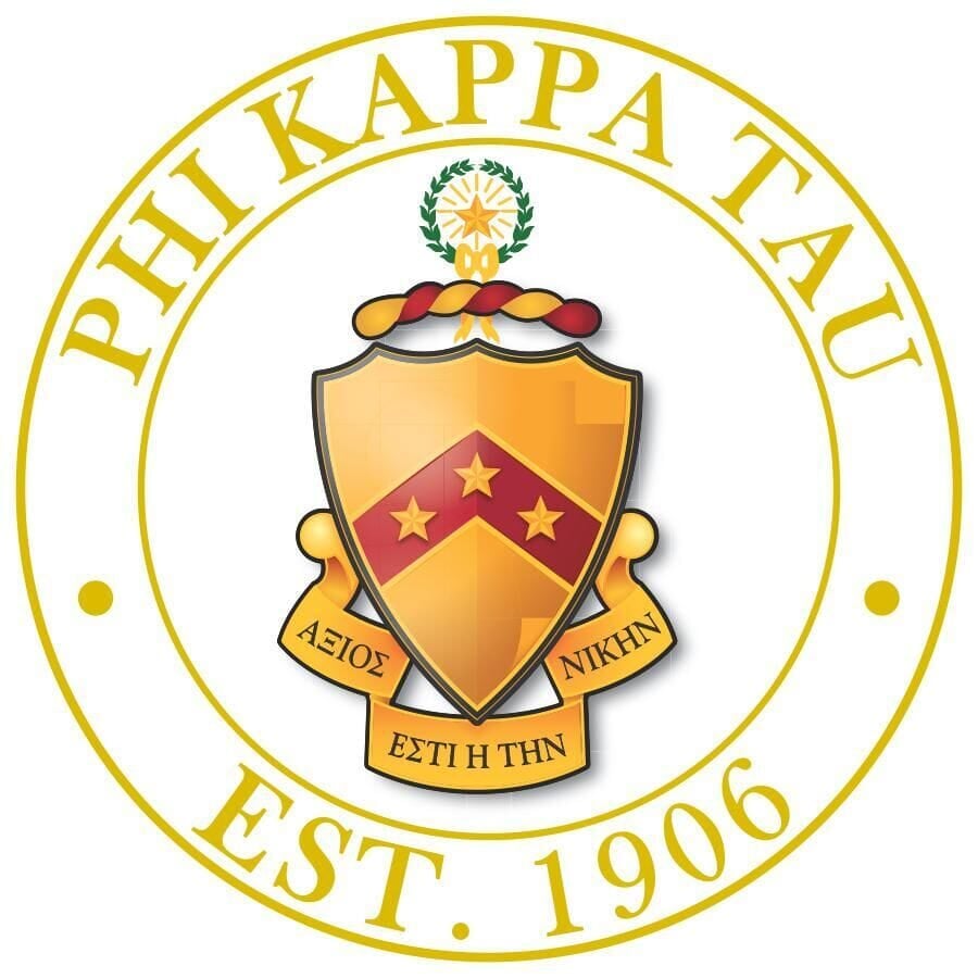 Phi Kappa Tau Circle Crest - Shield Decal SALE $6.95. - Greek Gear®