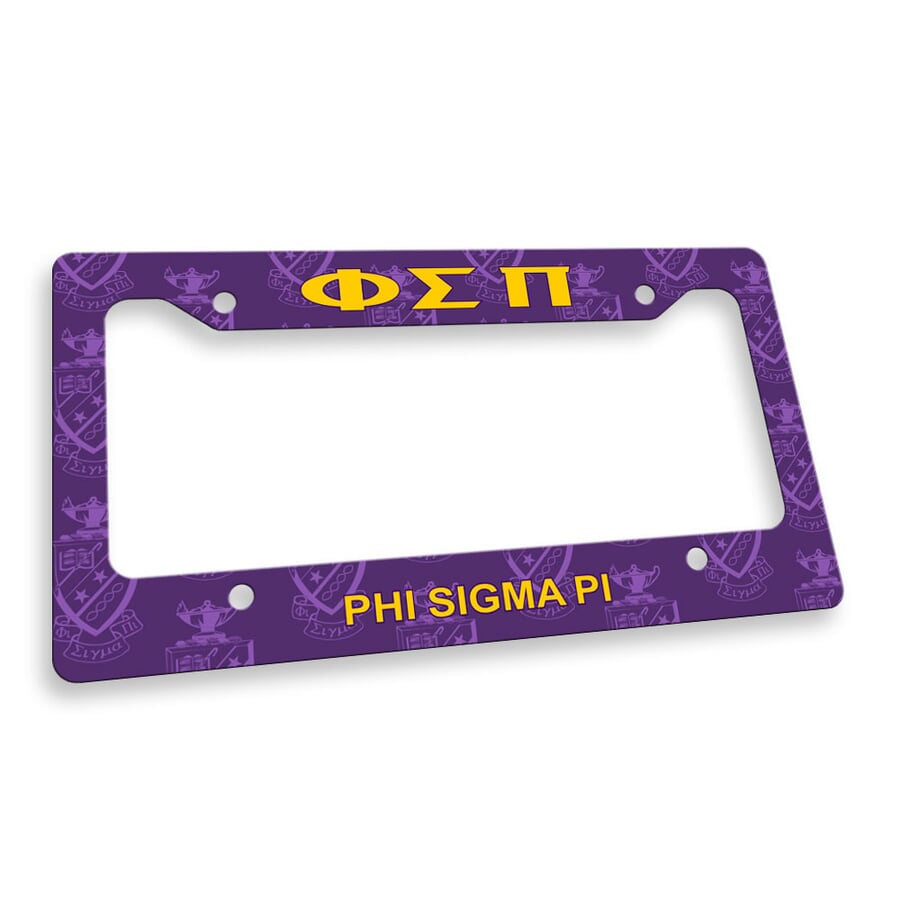 Phi Sigma Pi License Plate Frame SALE $21.95. - Greek Gear®