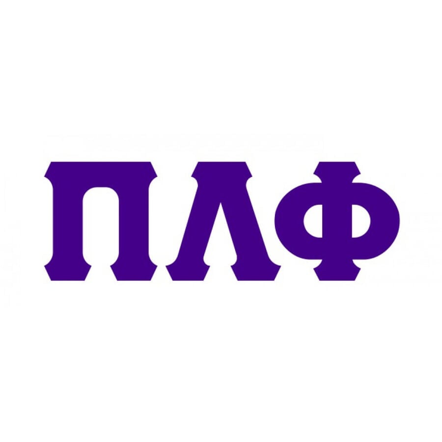 Pi Lambda Phi Big Greek Letter Window Sticker Decal SALE $8.95. - Greek Gear®