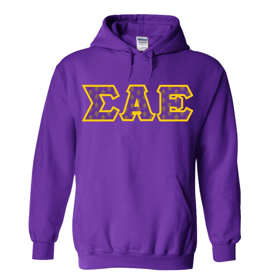 Sigma Alpha Epsilon Fraternity Crest - Shield Twill Letter Hooded ...