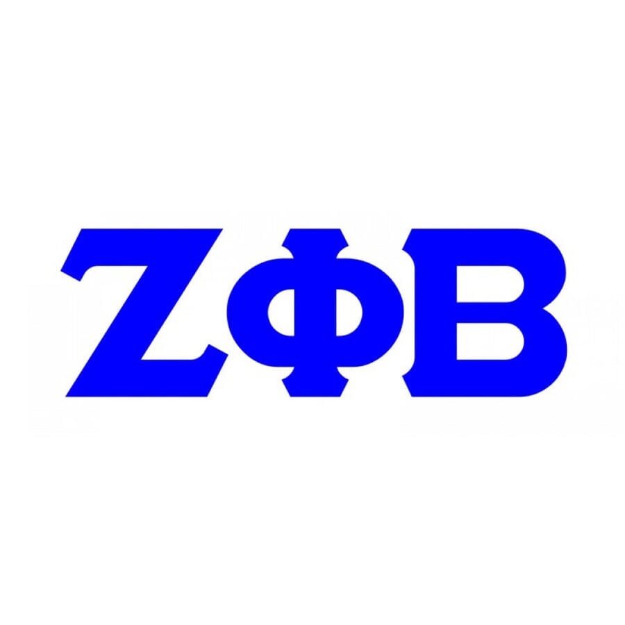 Zeta Phi Beta Big Greek Letter Window Sticker Decal SALE $8.95. - Greek ...