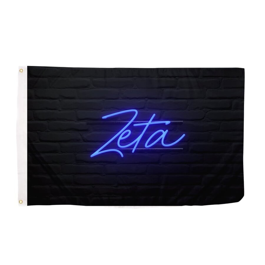 Zeta Tau Alpha Neon Flag SALE $29.99. - Greek Gear®