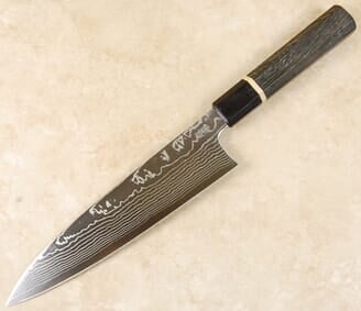 Sukenari ZDP189 Damascus Gyuto 210mm Custom