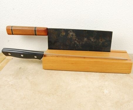 Two Slot Cleaver Knife Stand
