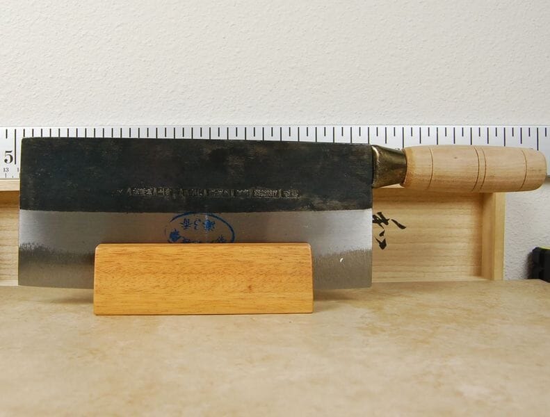 Tiger Wood Cleaver Stand