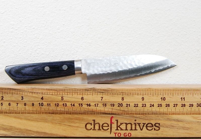 Masutani VG10 Mini Santoku 130mm Blue