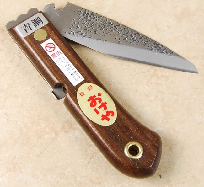 Okeya Blue #2 Folding Kogatana