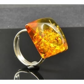 Baltic Amber Rings. Amber Rings in Sterling Silver.