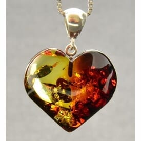 Baltic Amber Ring Made of Cherry Red Baltic Amber.