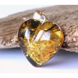 Pandora Style Amber Charm Beads.