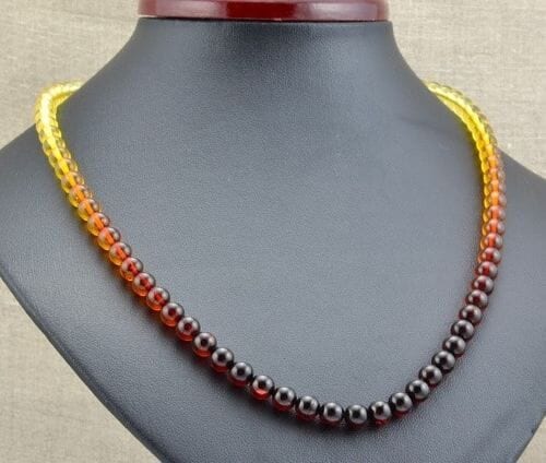 Baltic Amber Necklace Made of Natural Baltic Amber.