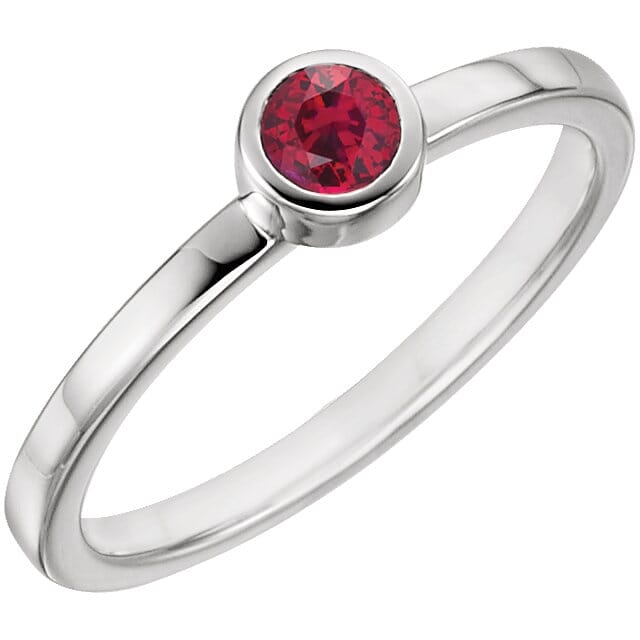 Shop 14 Karat White Gold Ruby Ring