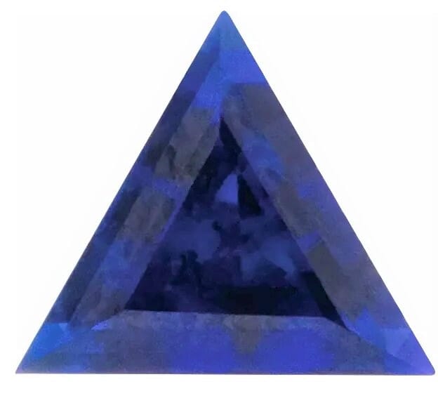Beautiful Synthetic Blue Sapphire Gemstones in Triangle Cut - Man Made ...