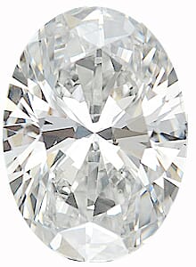 Loose Oval Cut Diamonds G-H Color SI1 Clarity Grade for Sale
