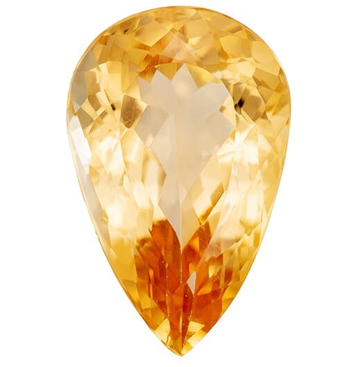 Real Precious Topaz Gemstone, Pear Cut, 8.08 carats, 16.7 x 10.6 mm ...
