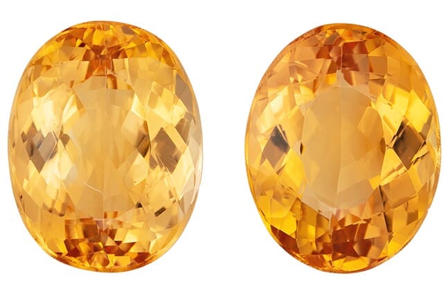 Real Precious Topaz Gemstones, Oval Cut, 5.01 carats, 9 x 7 mm Matching ...