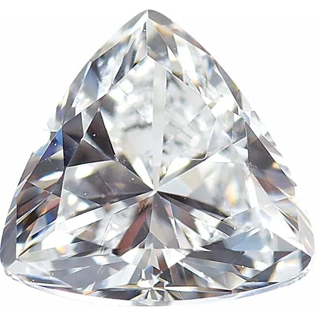 White Cubic Zirconia Trillion Cut Stones