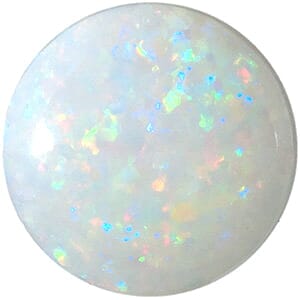 White Fire Opal Round AA Grade Gems - Round White Opals at AfricaGems