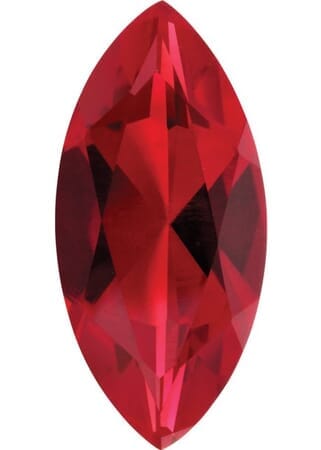 Imitation Ruby Marquise Cut Stones