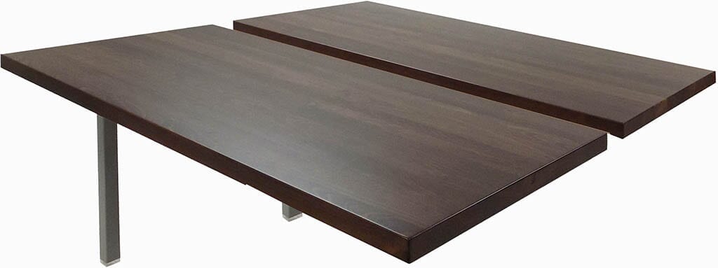 8' Solid Wood Top Technology Table w/Four 48" x 24" Worksurfaces - See ...