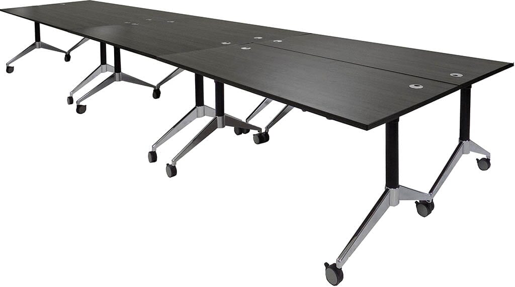 Modular Flip-Top Conference Table | 60” x 132” Size | Modern Office