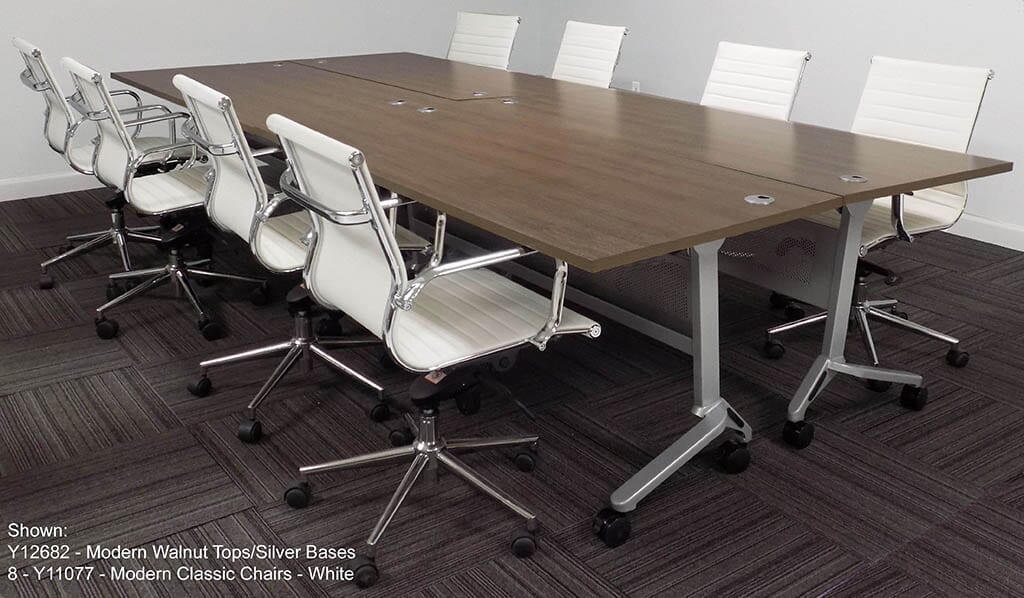 Modular Flip & Stow Conference Table. 48" x 120" Size - See Other Sizes ...