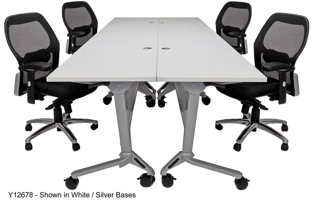 Modular Flip & Stow Conference Table. 48" x 120" Size - See Other Sizes ...