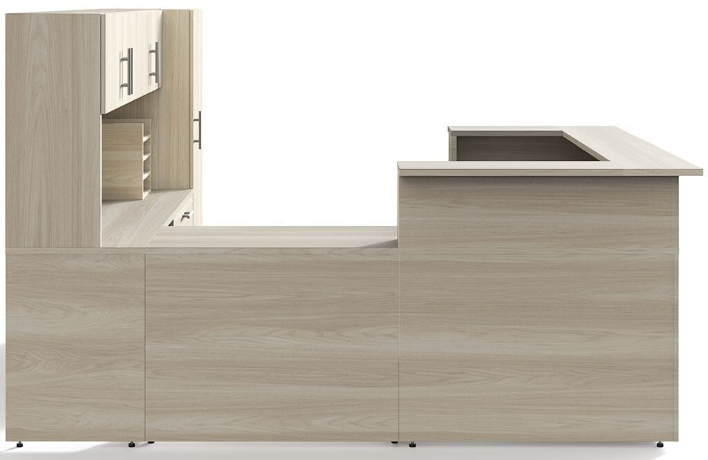 Ovation Custom Reception Workstation w/Wardrobe Cabinet