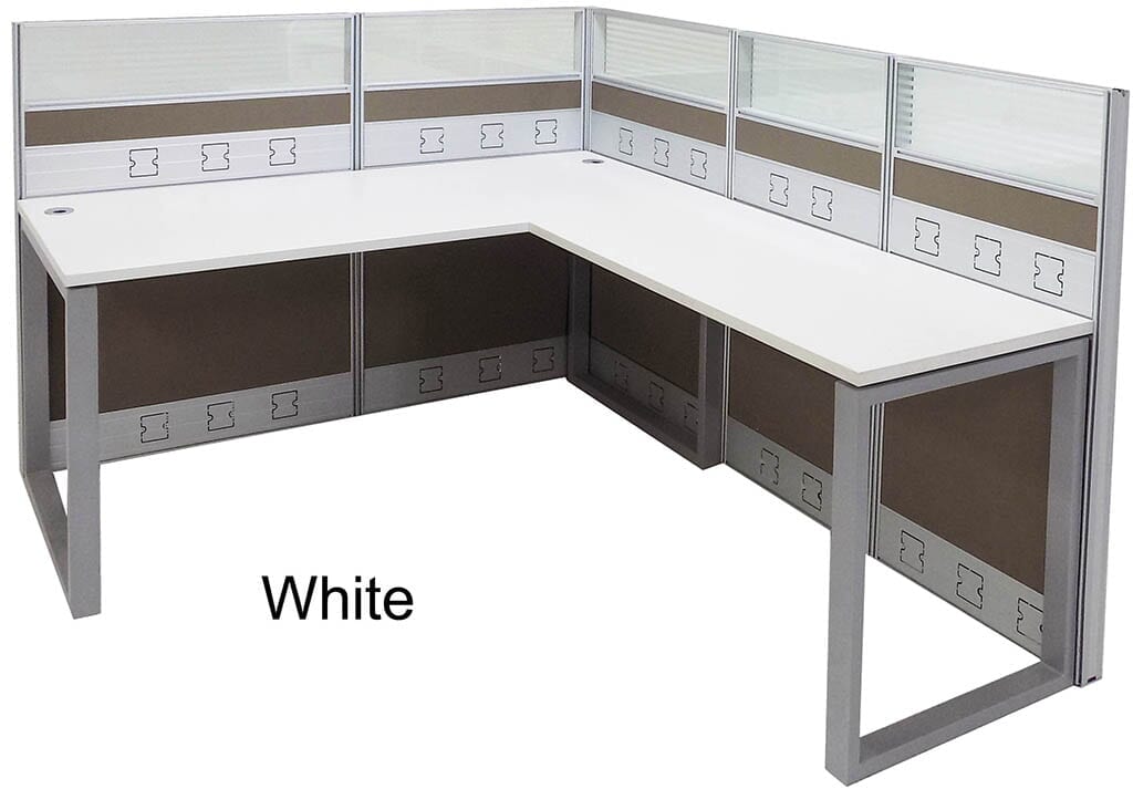 TrendSpaces Premium Cubicle Series - L-Shaped Cubicle