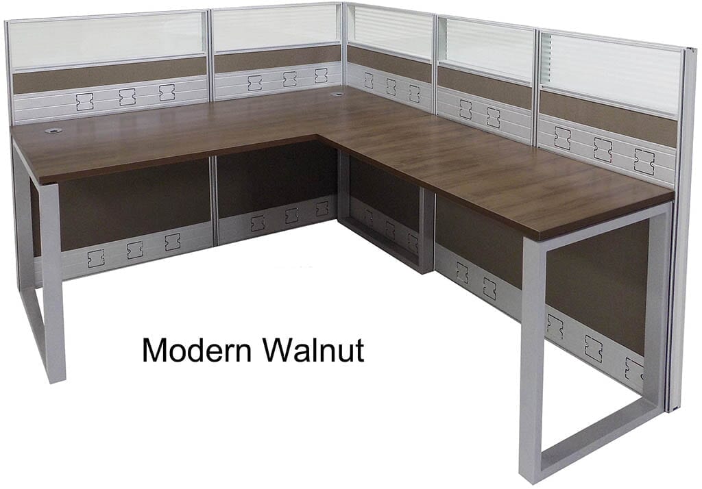 TrendSpaces Premium Cubicle Series - L-Shaped Cubicle