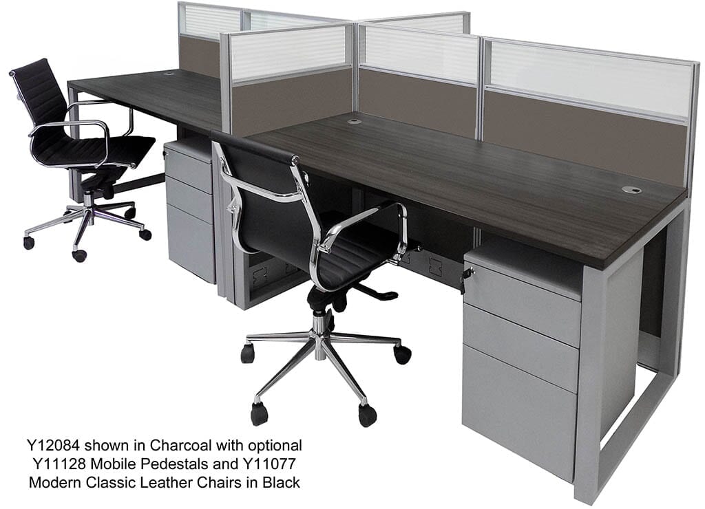 TrendSpaces Value Cubicle Series - 4 Person Cluster Cubicle