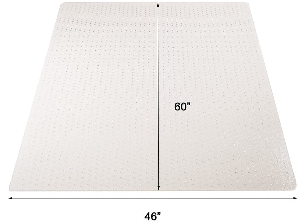 48" x 60" High Pile Carpet Rectangular Chair Mat