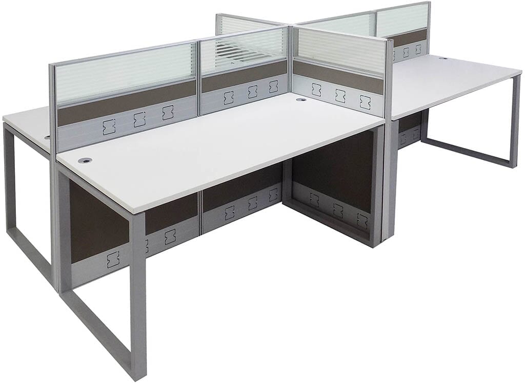 TrendSpaces Premium Cubicle Series - L-Shaped Cubicle