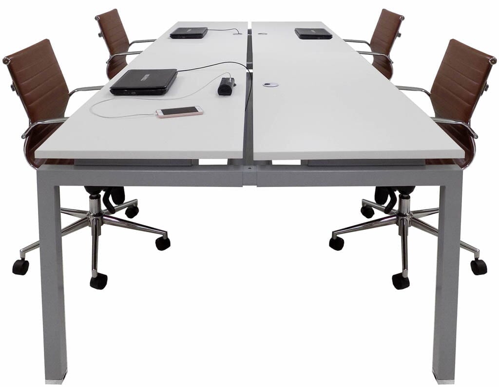 8' Technology Table w/Four 48" x 24" Worksurfaces - See Other Sizes Below