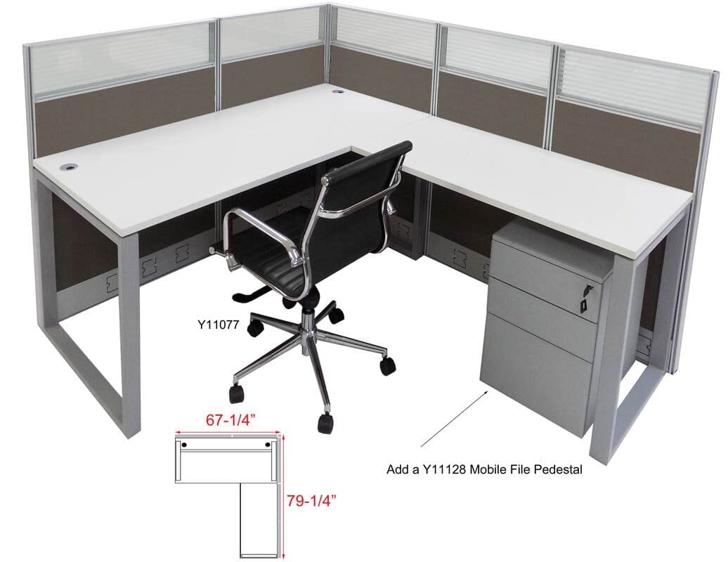 TrendSpaces Value L-Shaped Cubicle