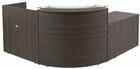 Emerge Glass Top Reception Desk with ADA Surface